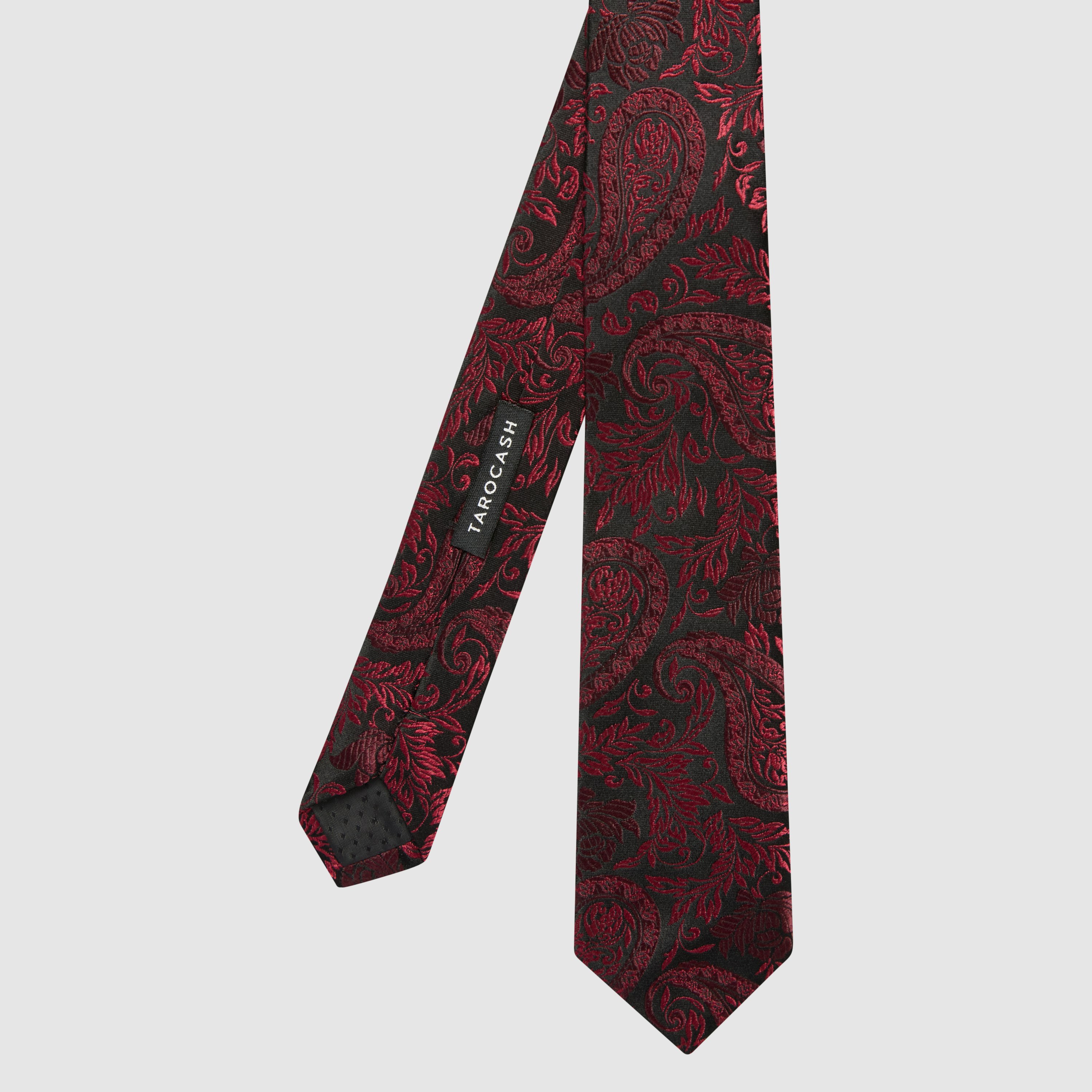 Red Rydal Paisley Silk Tie | Men's Accessories | Tarocash AU